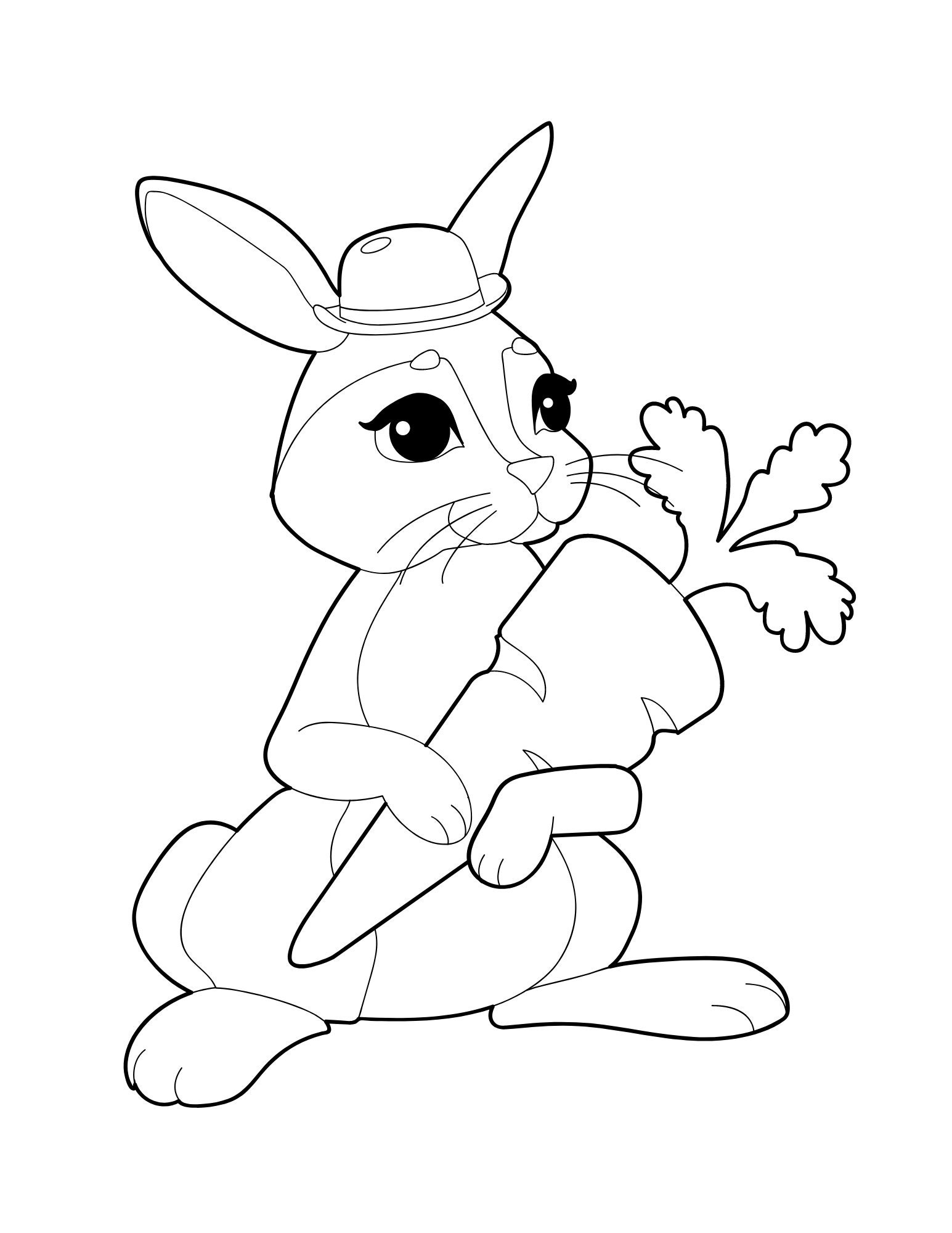 Rabbits Everywhere/25 Coloring Pages Plus/cute Rabbits to Color/funny ...