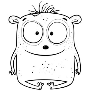 My Favorite Monsters, 15 Coloring Pages Plus/funny Monsters/kooky ...