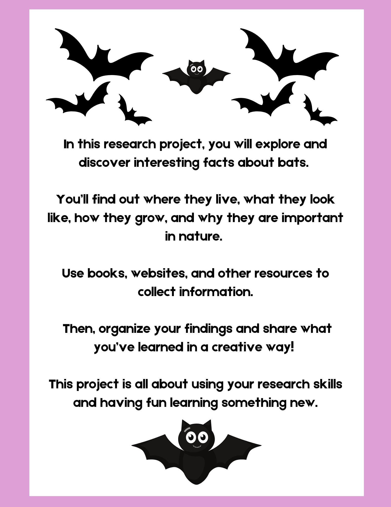 The Wonderful World of Research: Bats Edition, All About Bats, Bats ...