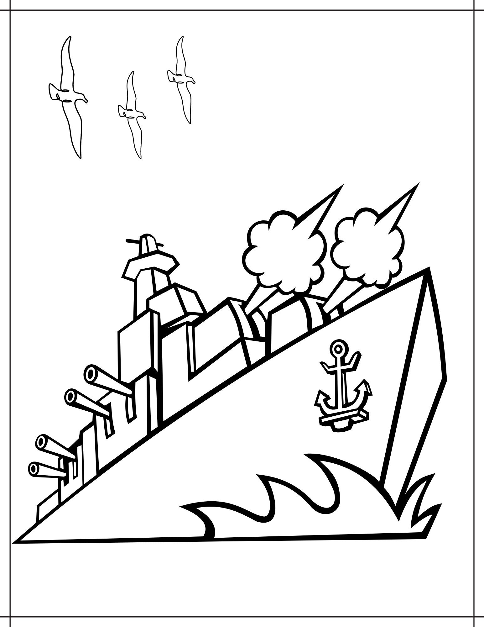Ship Ahoy, 15 Coloring Pages of Boats and Ships Plus/ships to Color ...