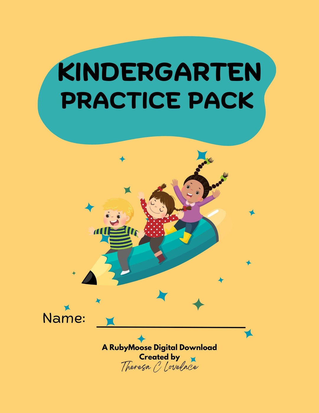 Kindergarten Practice Pack, Kindergarten Practice Workbook, Early ...