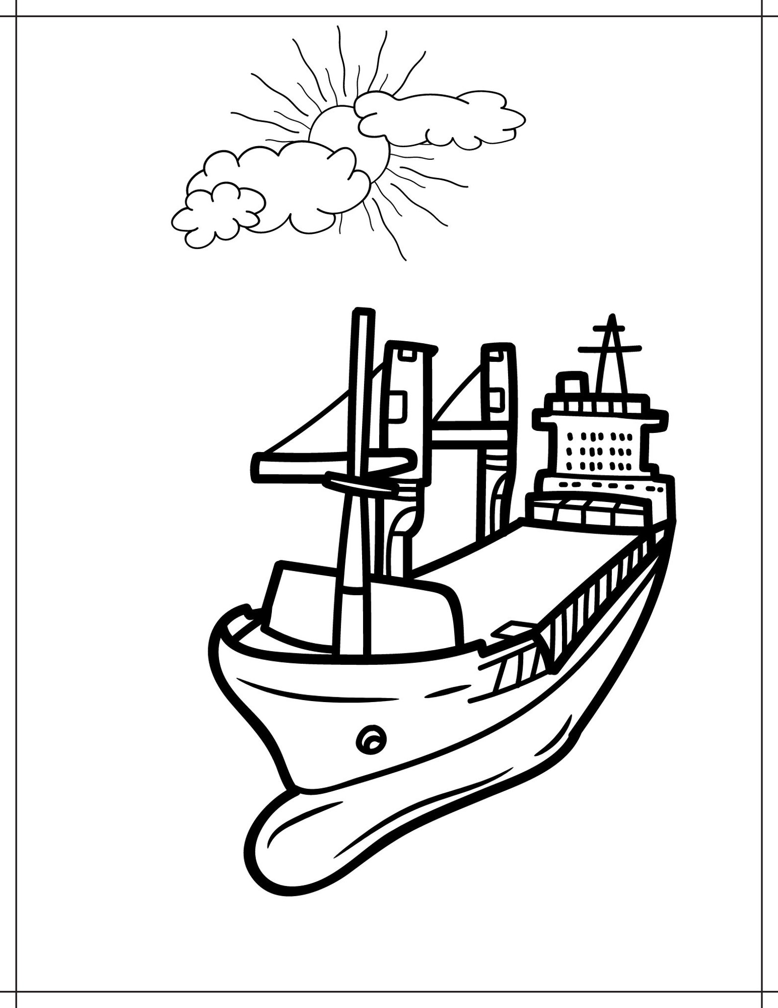 Ship Ahoy, 15 Coloring Pages of Boats and Ships Plus/ships to Color ...