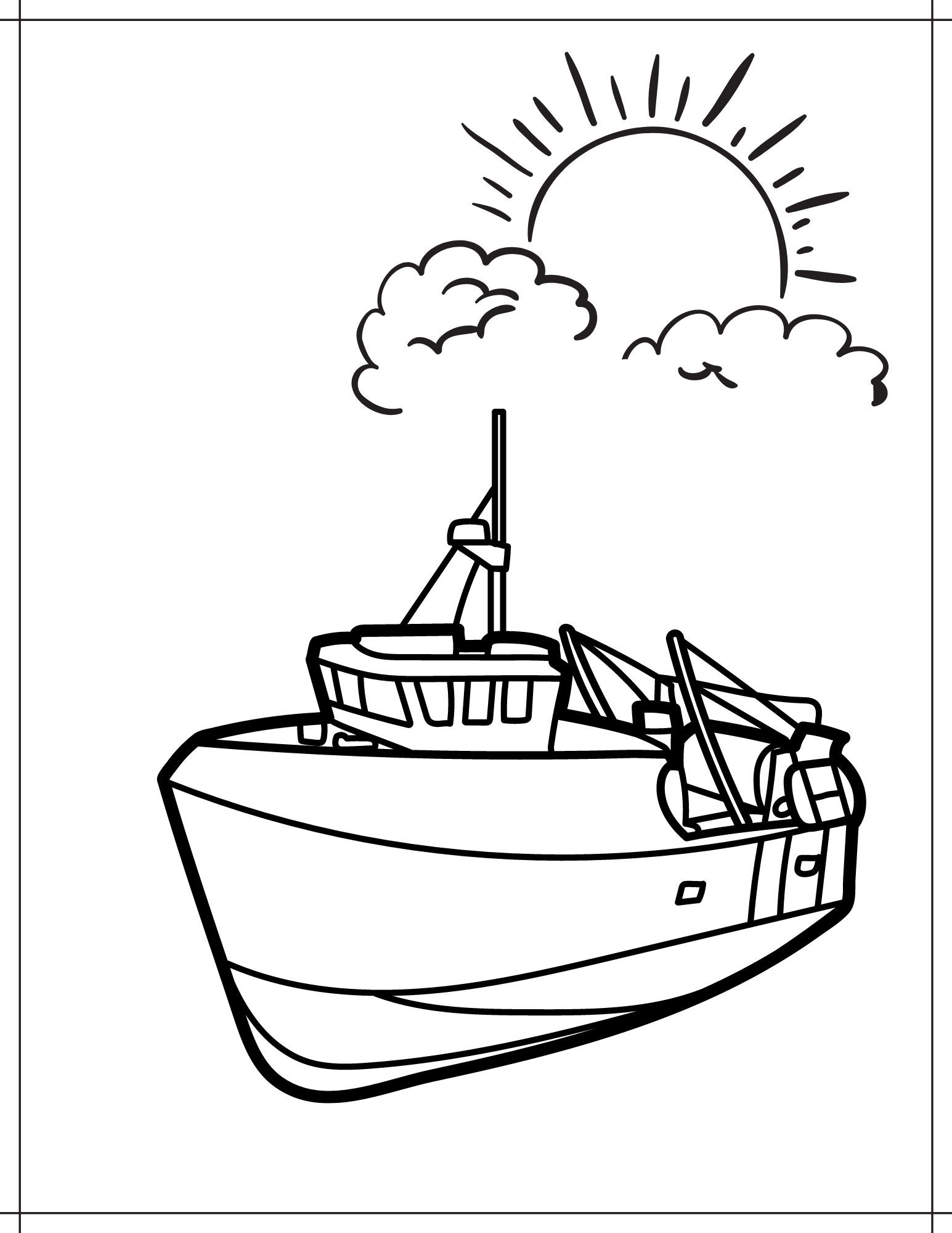 Ship Ahoy, 15 Coloring Pages of Boats and Ships Plus/ships to Color ...