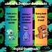Set of 6 Dinosaur Bookmarks, Dinosaur Bookmarks, Digital Bookmarks to ...