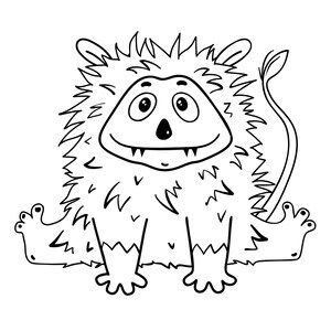 My Favorite Monsters, 15 Coloring Pages Plus/funny Monsters/kooky ...