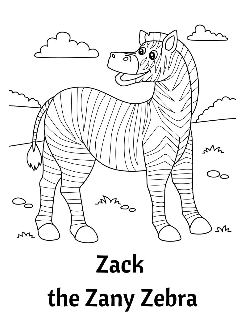 Cute Animal Friends Coloring Pages/printable Pages/farm and Sea Animals ...