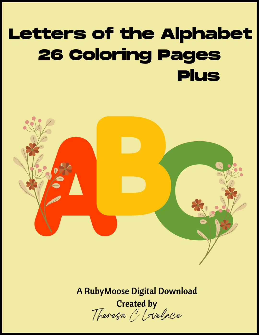 Letters of the Alphabet 26 Coloring Pages Plus/abcs to Color/fun With ...
