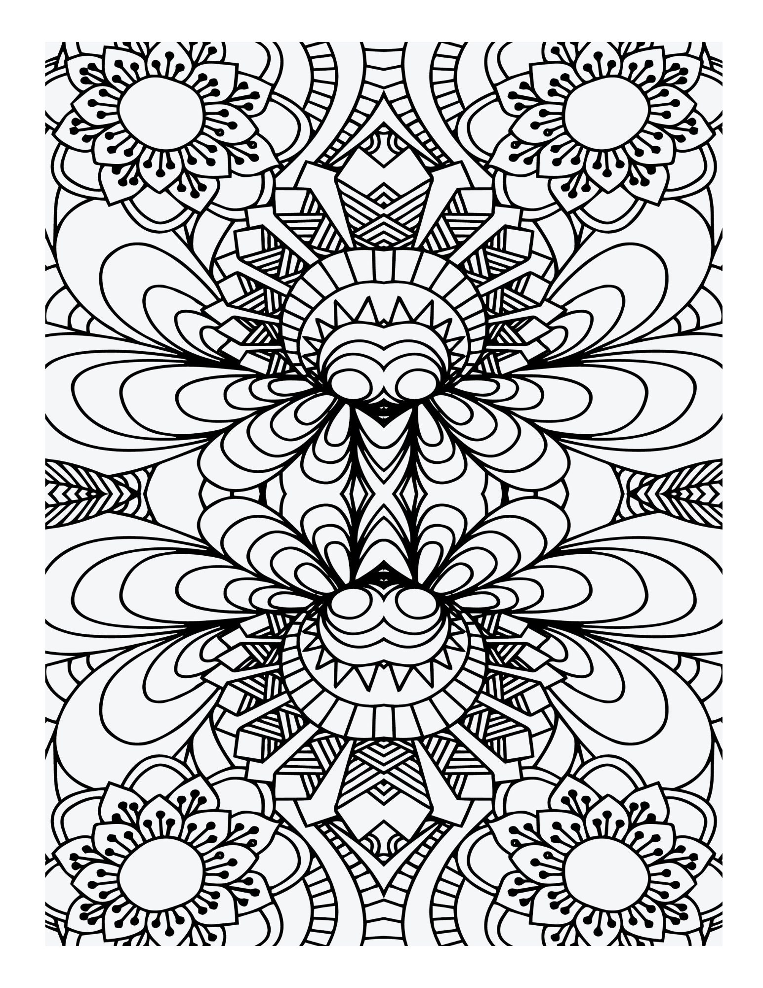 Positively Patterns, 10 Coloring Pages/patterns to Color (for Teens and ...