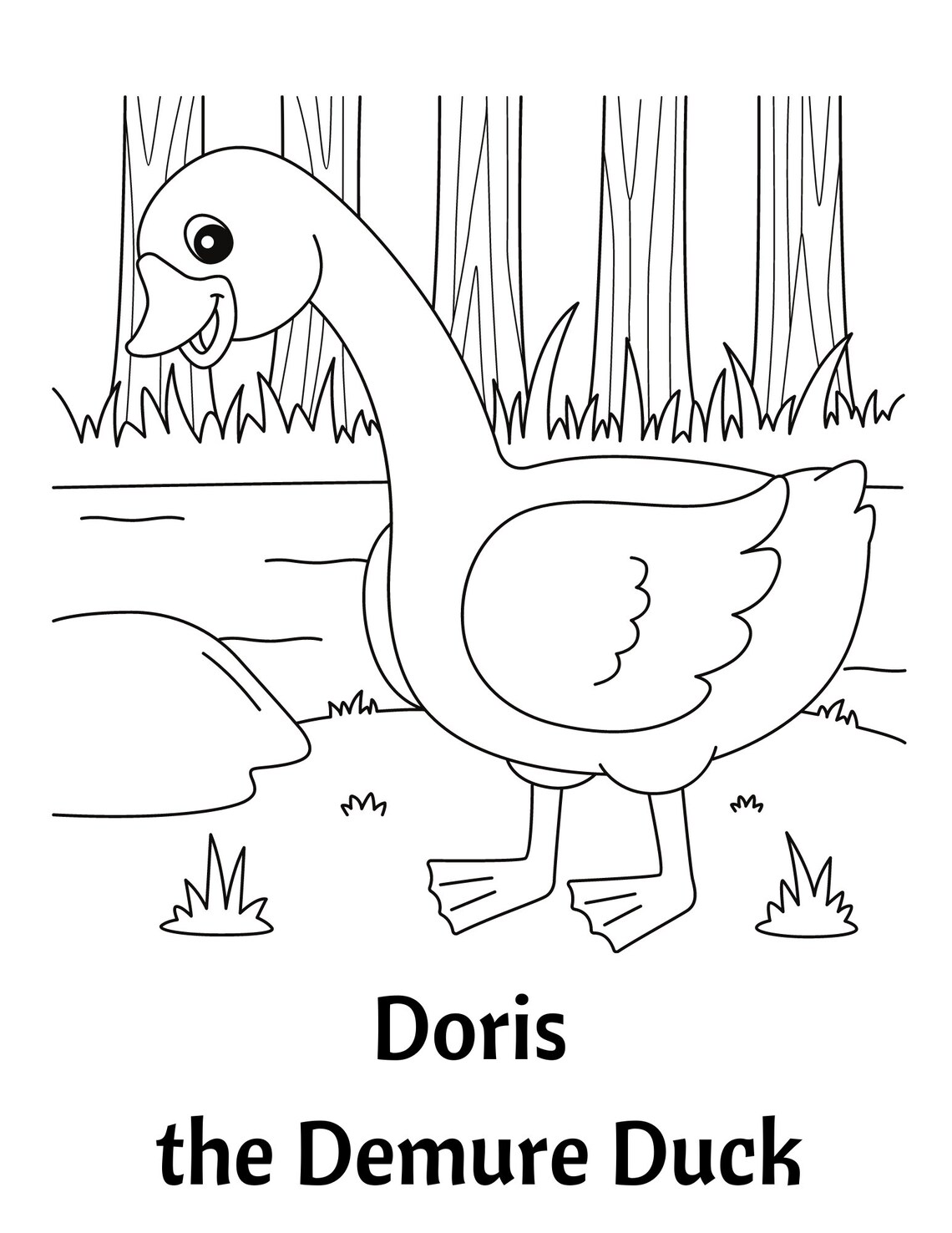 Cute Animal Friends Coloring Pages/printable Pages/farm and Sea Animals ...