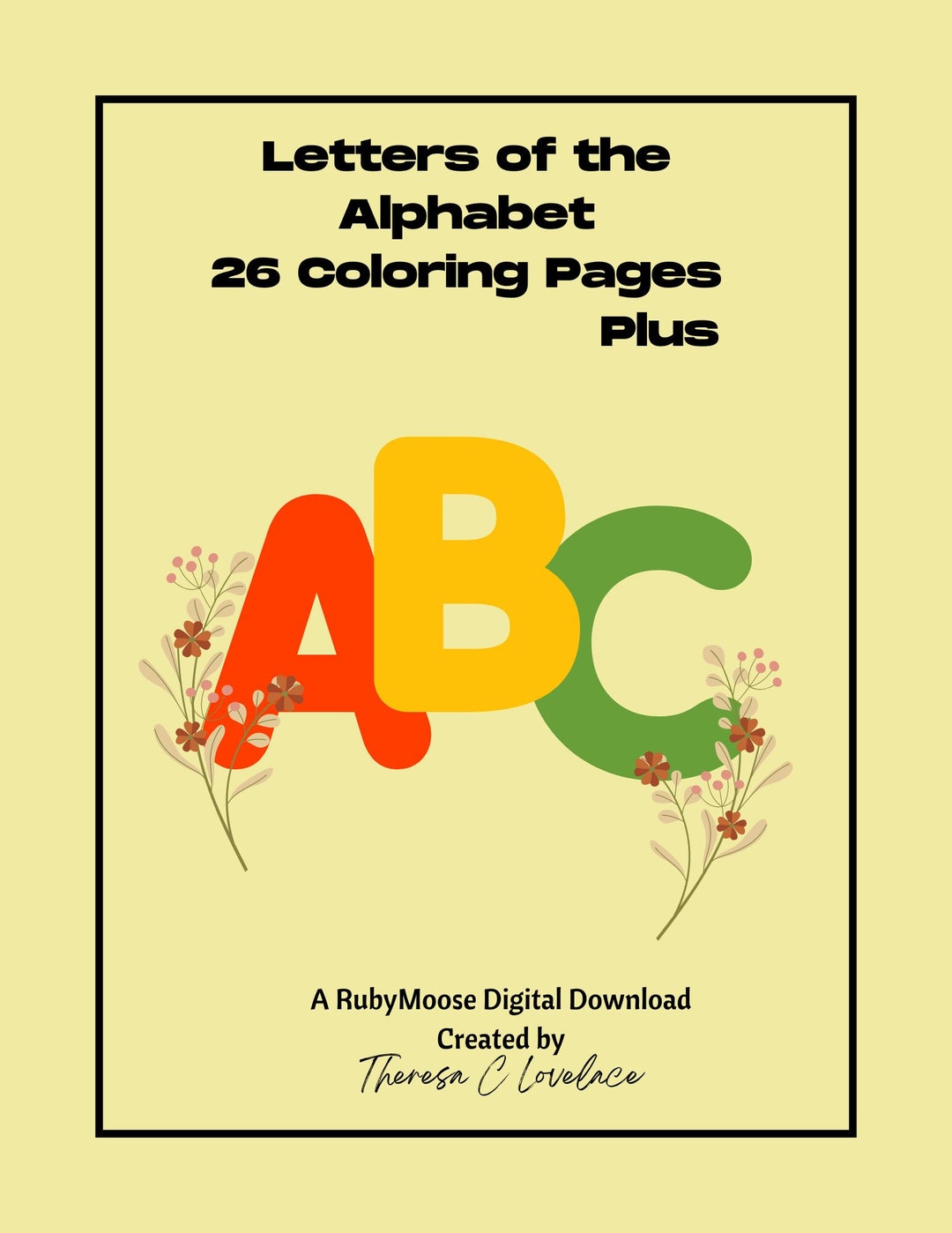 Letters of the Alphabet 26 Coloring Pages Plus/abcs to Color/fun With ...