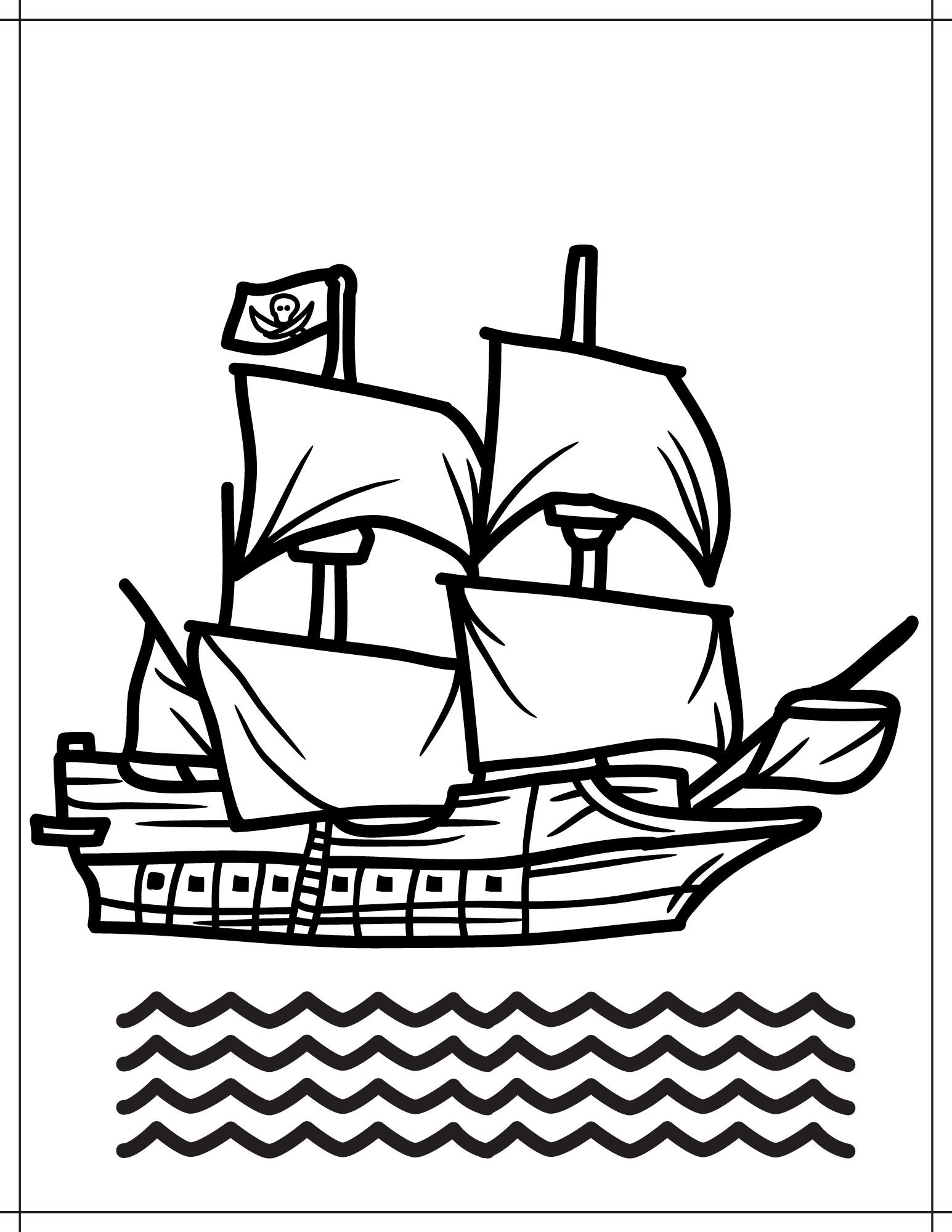 Ship Ahoy, 15 Coloring Pages of Boats and Ships Plus/ships to Color ...