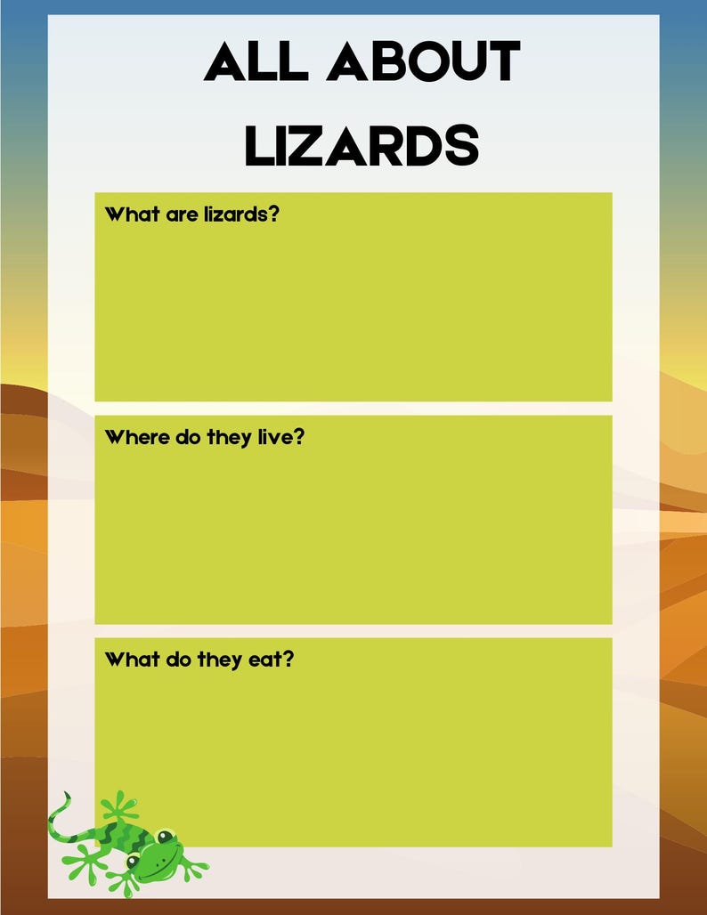 The Wonderful World of Research: Lizard Edition, All About Lizards ...