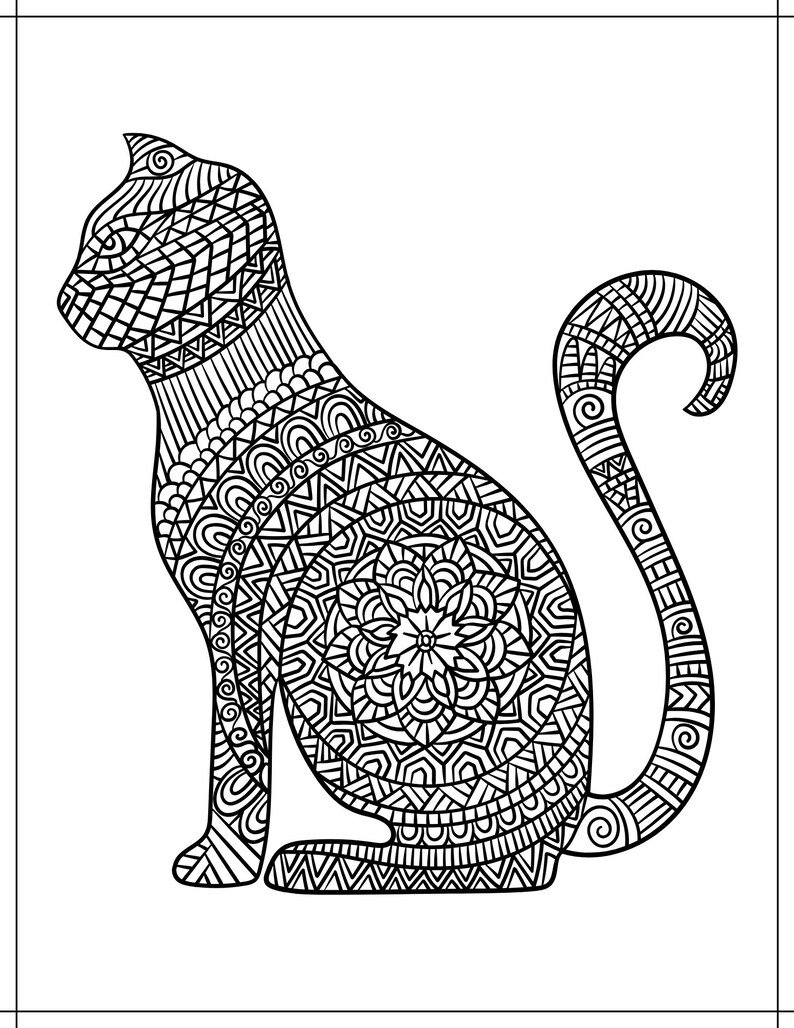 15 Mandala Animals to Color/mandala Animals Coloring Pages (for Teens ...