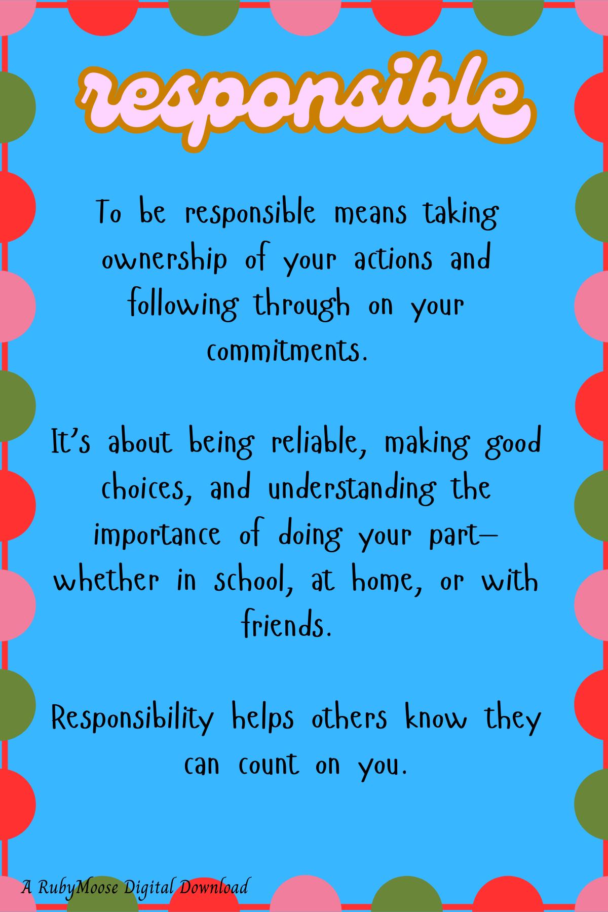 Character Traits Study Cards With Tasks - Etsy