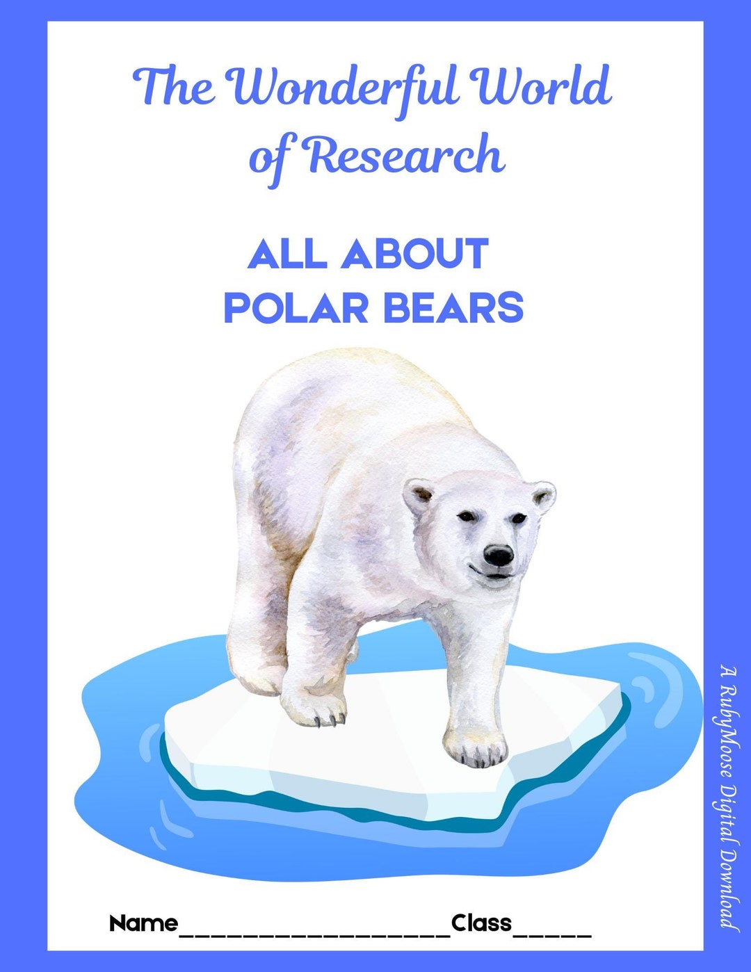 The Wonderful World of Research: Polar Bears Edition, All About Polar ...