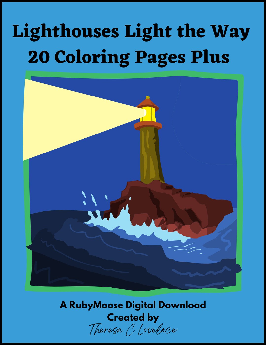 Lighthouses Light the Way: 20 Coloring Pages PLUS, Lighthouses to Color ...