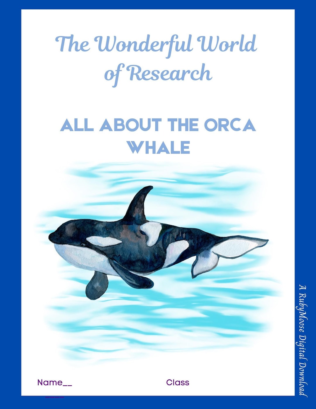 The Wonderful World of Research: Orca Whale Edition, All About Orca ...