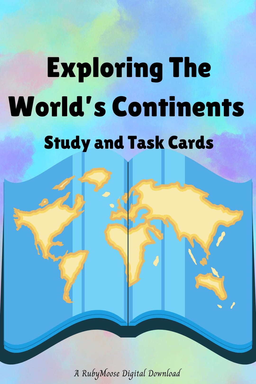 Exploring the World Continents Study and Task Cards - Etsy