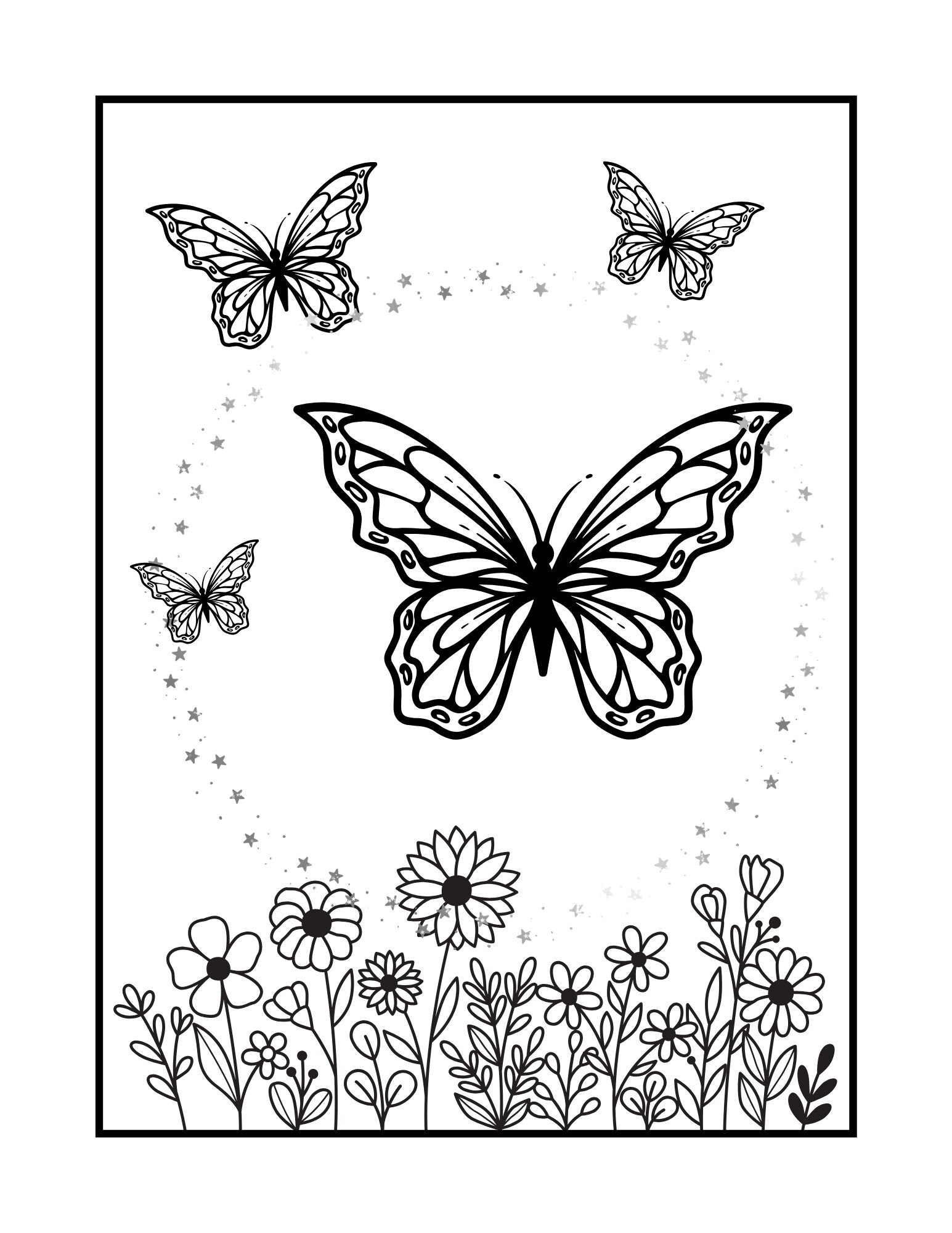 Beautiful Butterflies, 15 Coloring Pages Plus/butterflies/butterflies ...