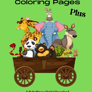Cute Animal Friends Coloring Pages/printable Pages/farm and Sea Animals ...