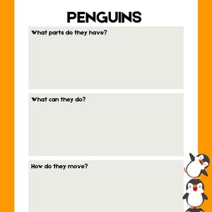The Wonderful World of Research, All About Penguins - Etsy