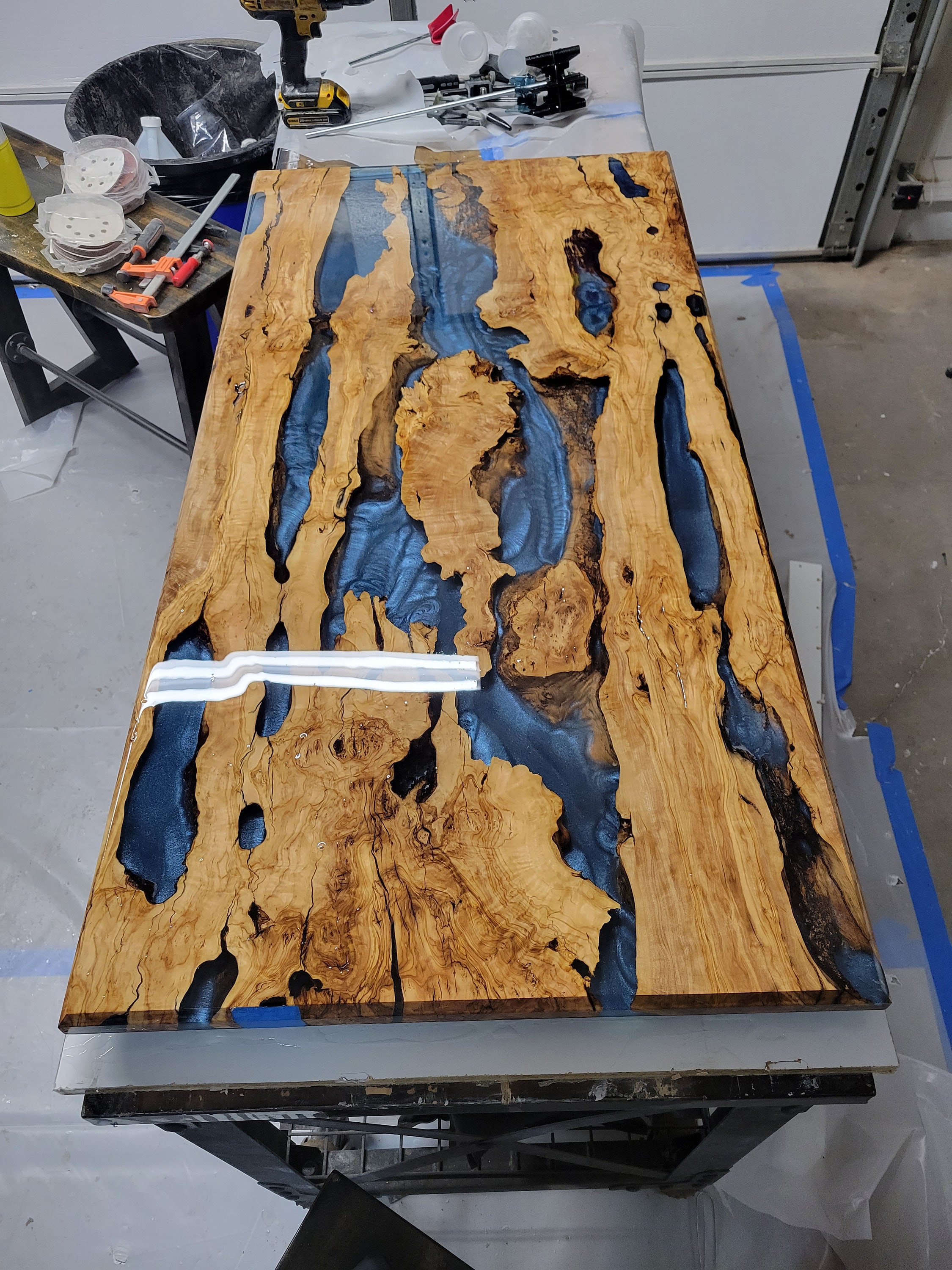 Live Edge Epoxy Coffee Table - Etsy