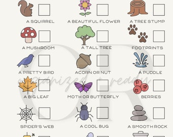 Printable Scavenger Hunt Nature Scavenger Hunt Kids - Etsy UK