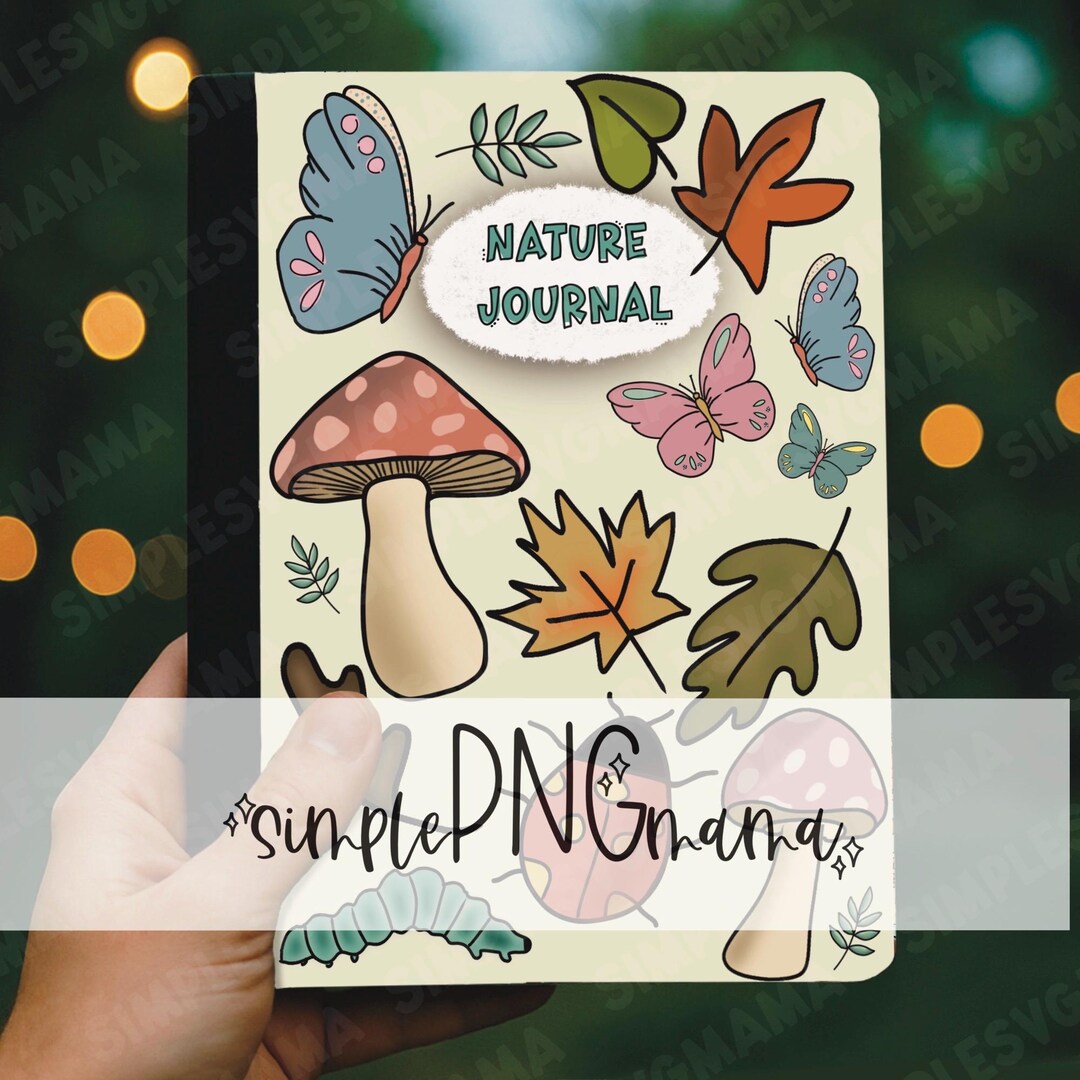 Printable Composition Notebook PNG Nature Journal Custom Notebook Cover ...