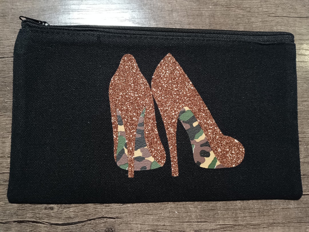 Glam Camo High Heels Zipper Bag - Etsy