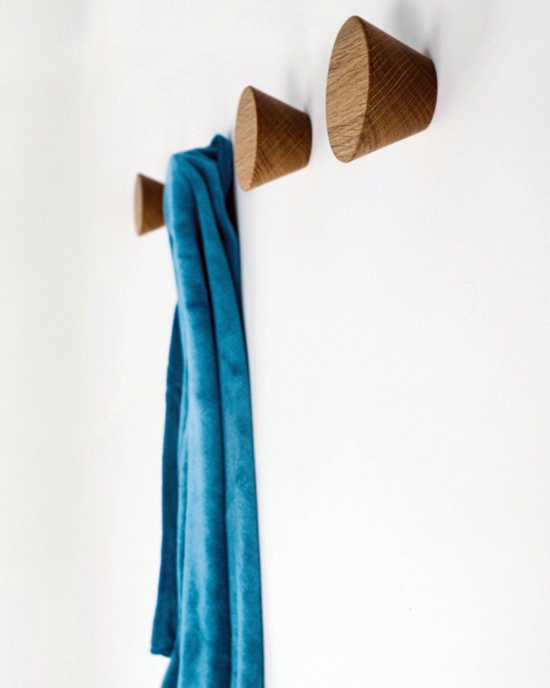 Wooden Cone Wall Hook | Wall Mounted Coat Hook | Wall Hook | Single ...