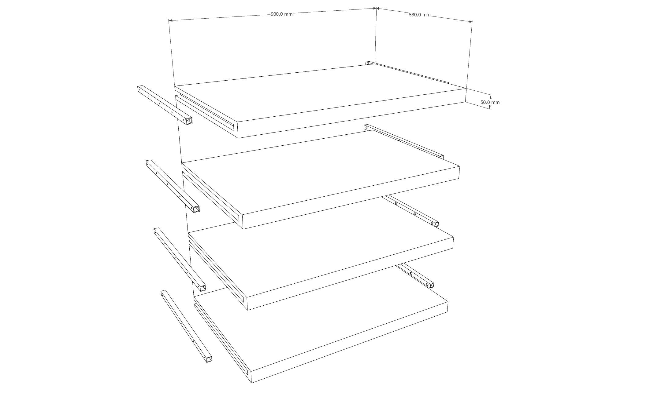 Floating Shelves Custom Orders Design Color Size Wood Mounting - Etsy