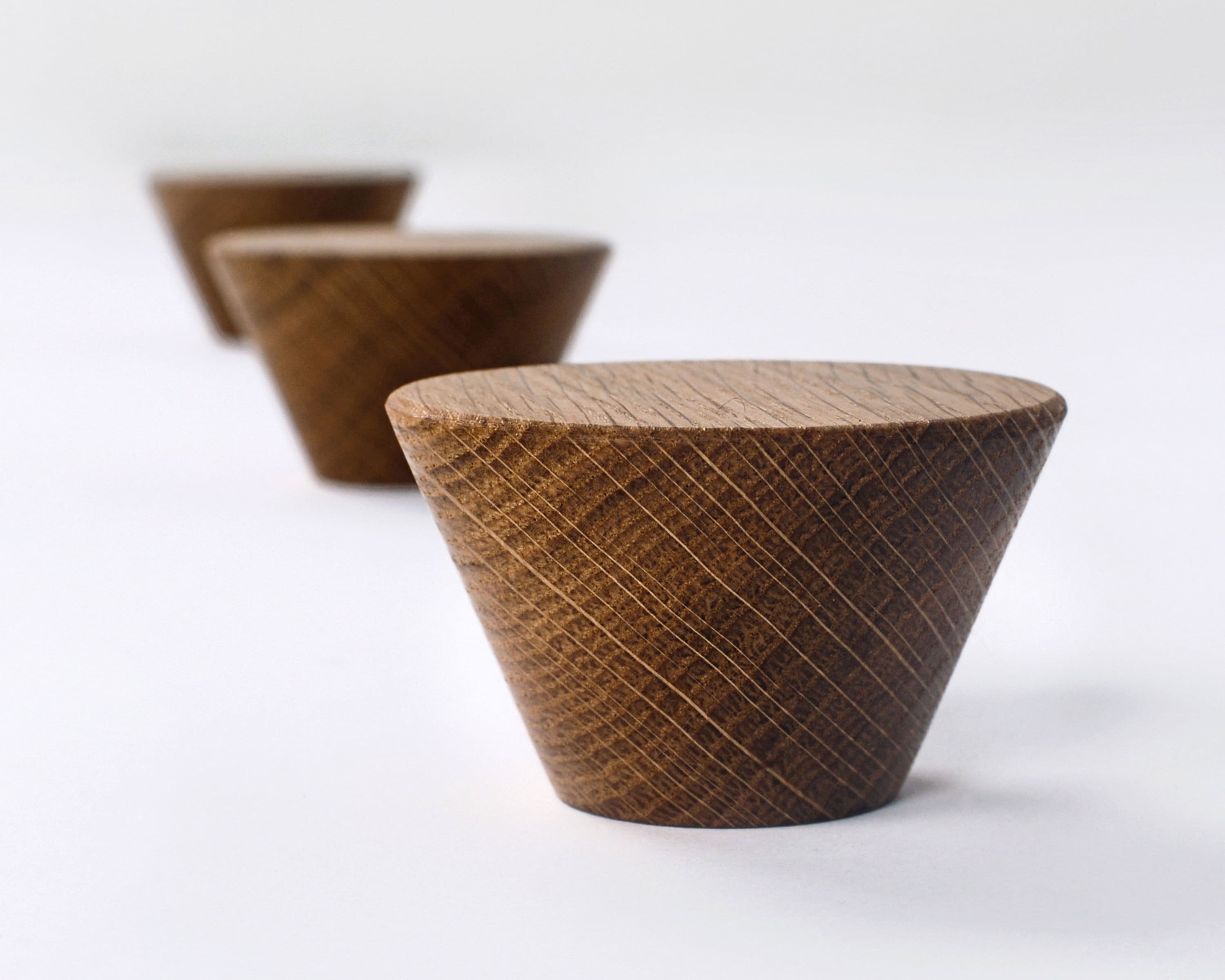 Wooden Cone Wall Hook | Wall Mounted Coat Hook | Wall Hook | Single ...
