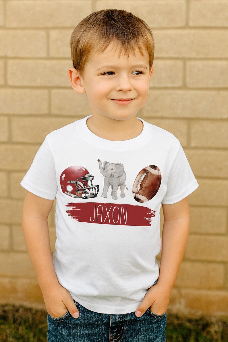 Alabama Toddler/kid Football PNG, Kids Football Sublimation Design ...