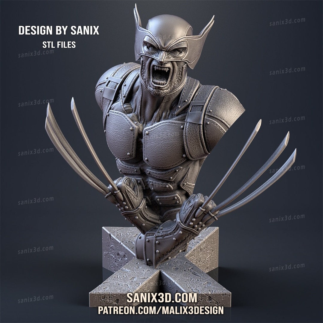 Wolverine by Sanix Fan Art Various Sizes 3D Resin High - Etsy