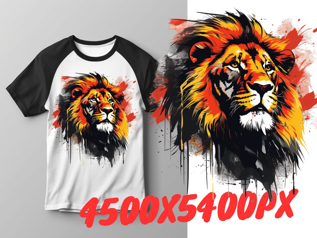 Lion PNG Sublimation Design, Lion Lover, Instant Digital Download, Cute ...