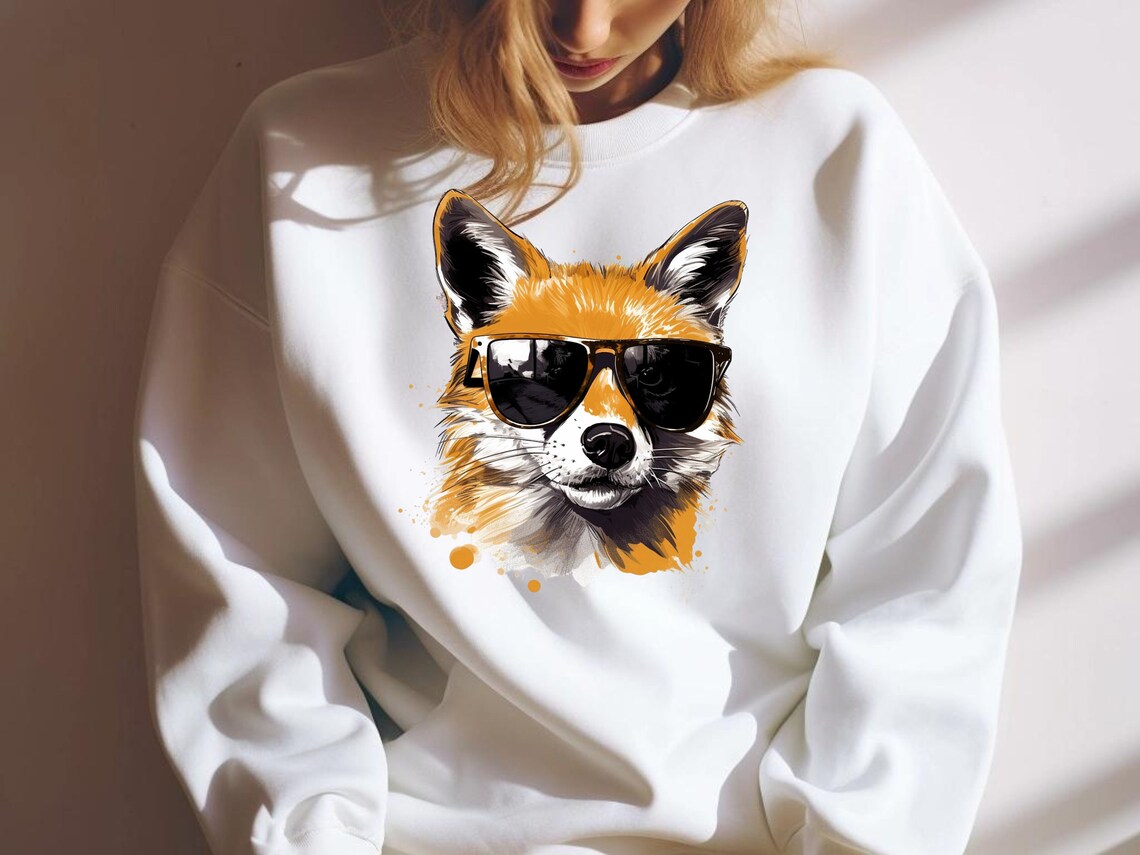 Funky Fox SVG Woodland Animals PNG, Digital File High Quality Artwork ...