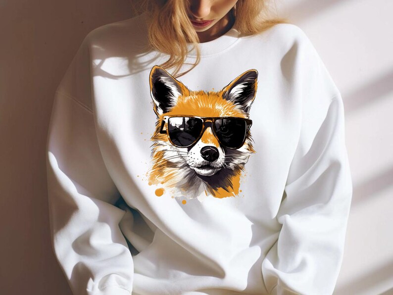 Funky Fox SVG Woodland Animals PNG, Digital File High Quality Artwork ...