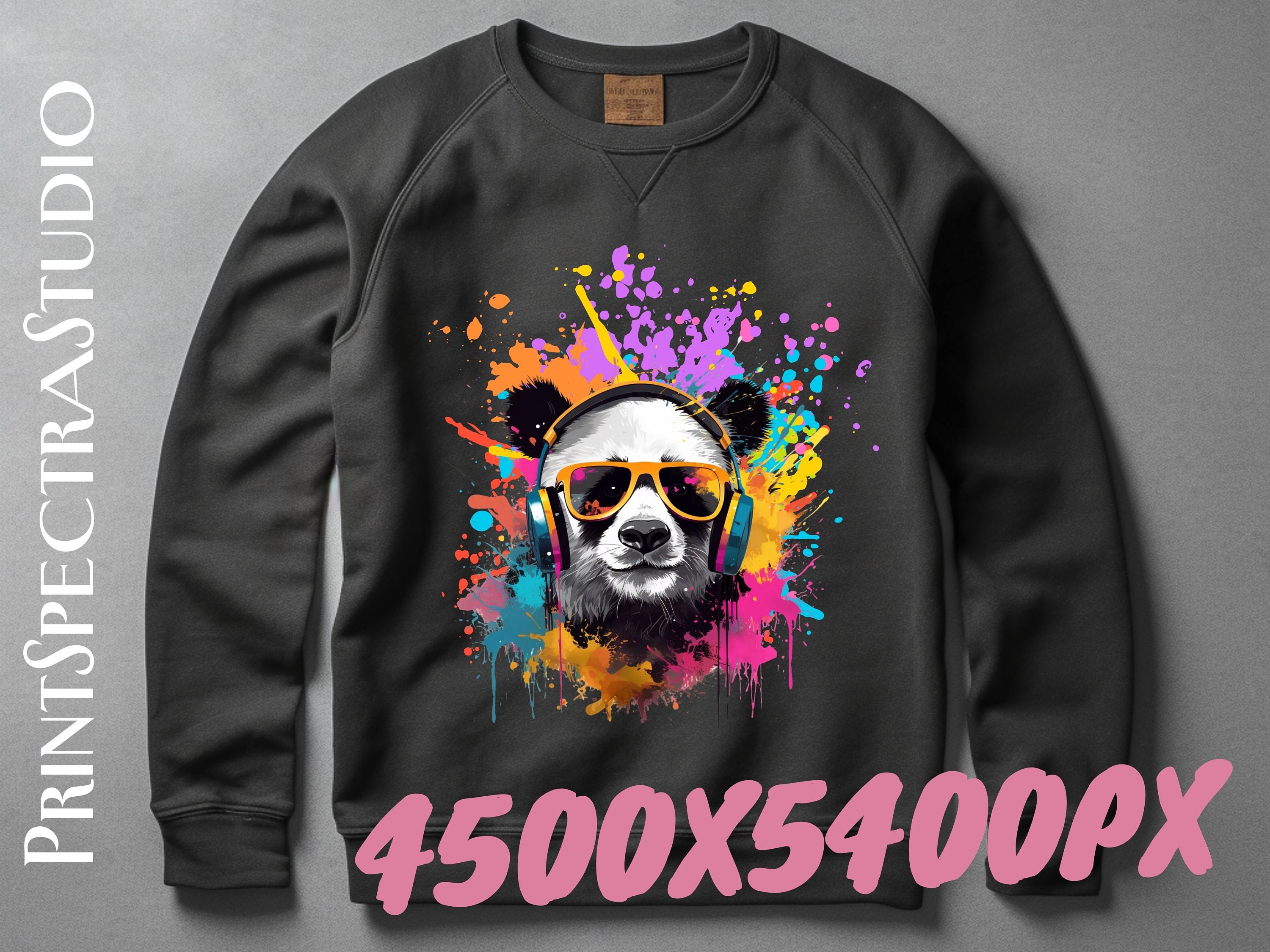 Panda Hip Hop Png, T-shirt Designs, Panda Sublimate Designs, Urban ...
