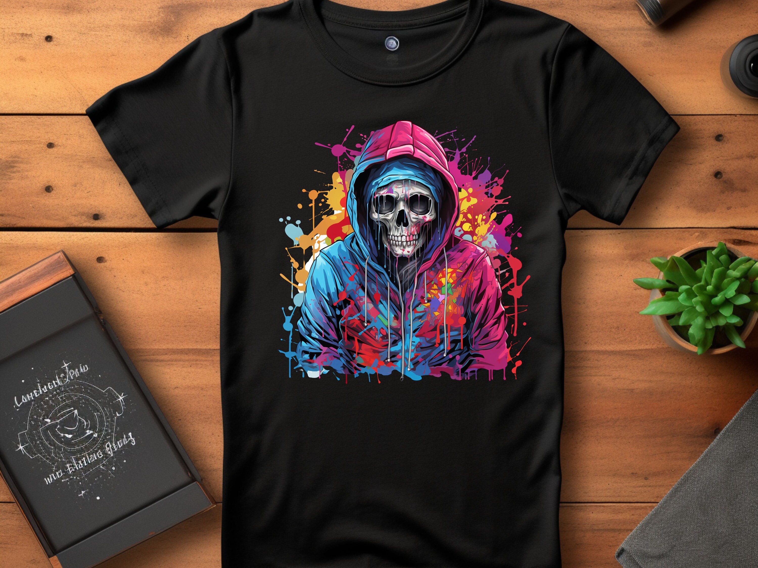 Hip Hop Skull, Graffiti, and Urban Design Colorful PNG Perfect for ...