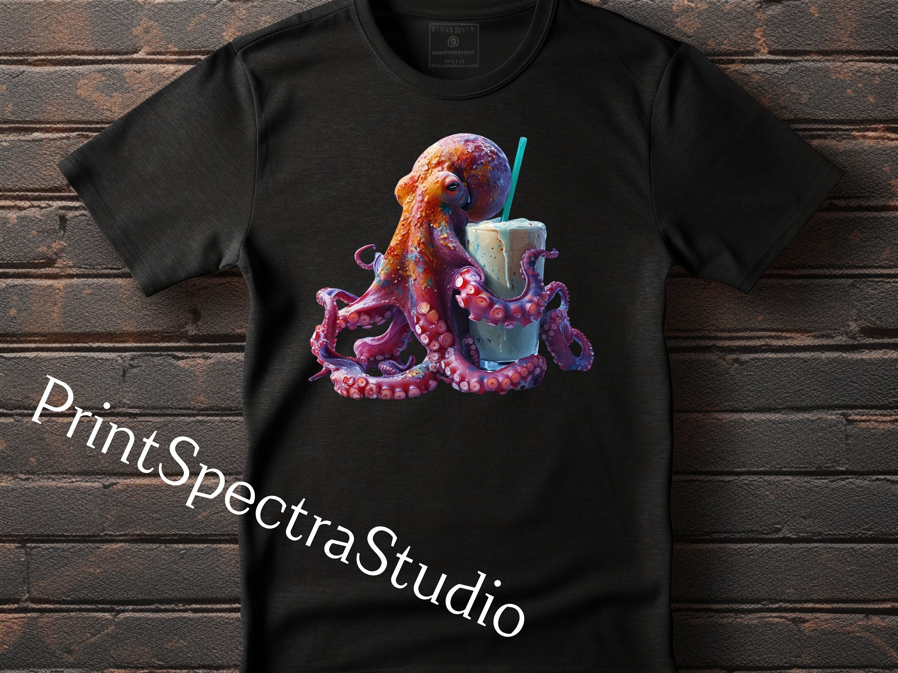 Octopus Png for T-shirt Designs, Dtf Png, Png for Shirt, Octopus Png ...