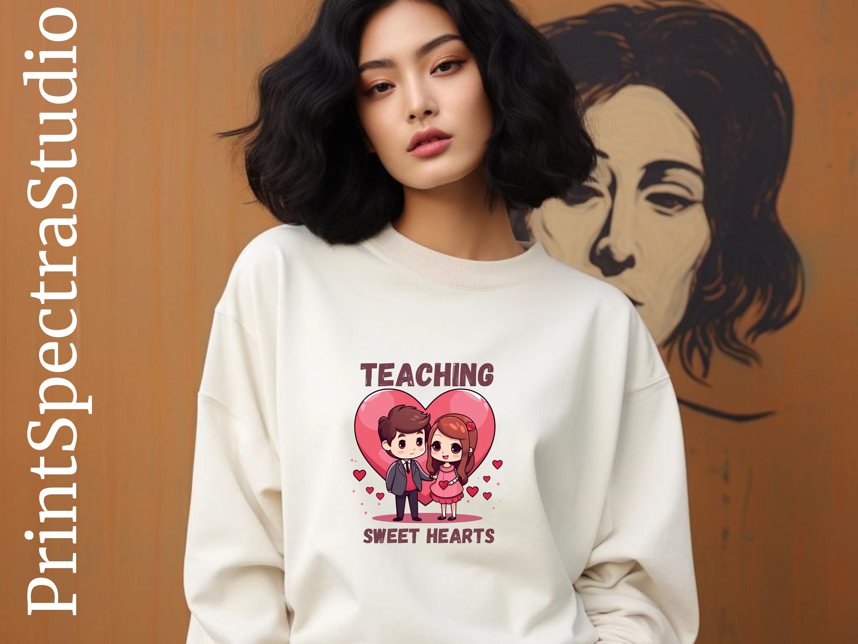 Teaching Sweethearts Png, Teacher Valentines Png, Valentines Png, Retro ...