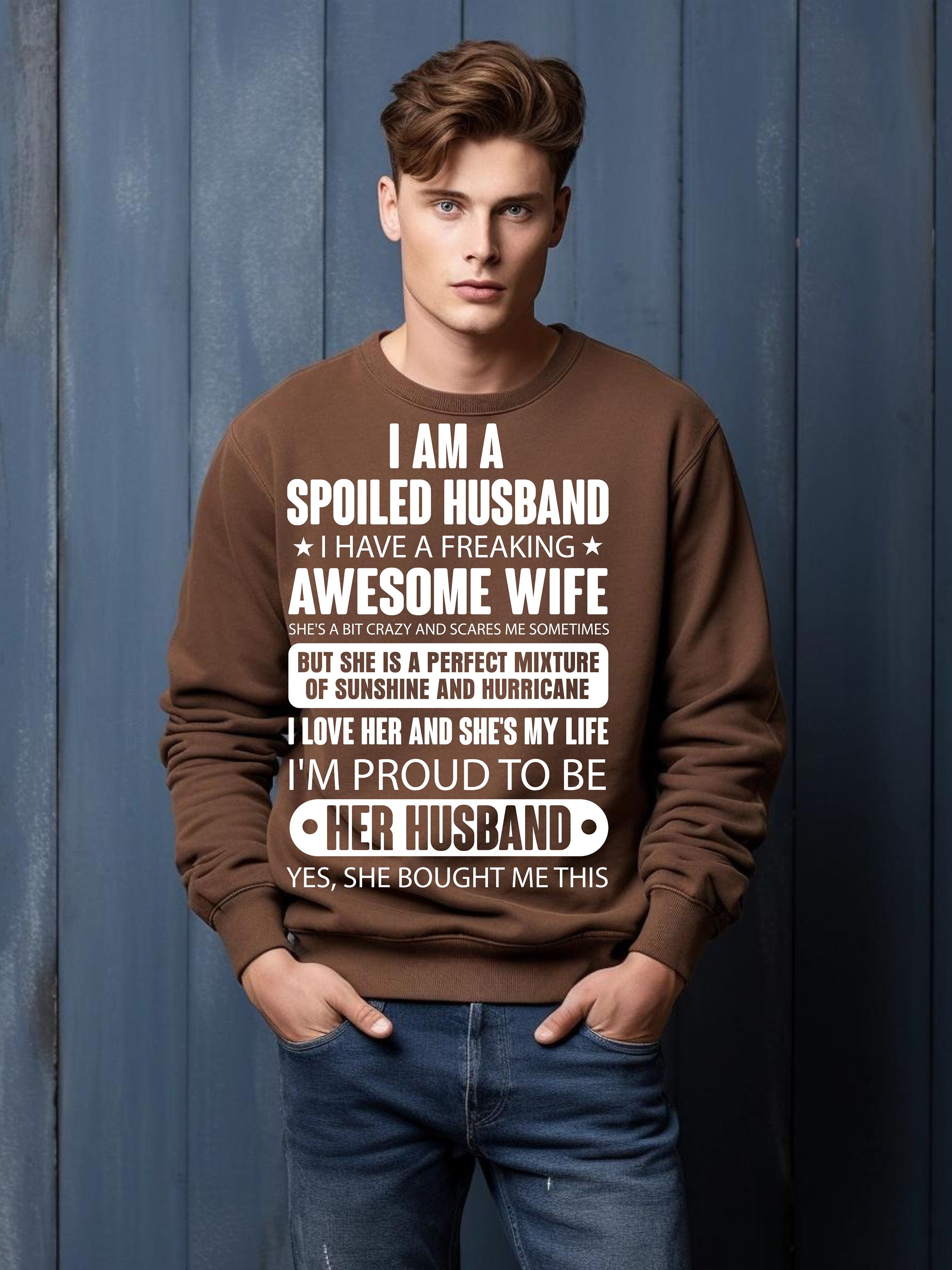 I Am a Spoiled Husband, Awesome Wife SVG, PNG, PDF, Jpeg, T-shirt ...