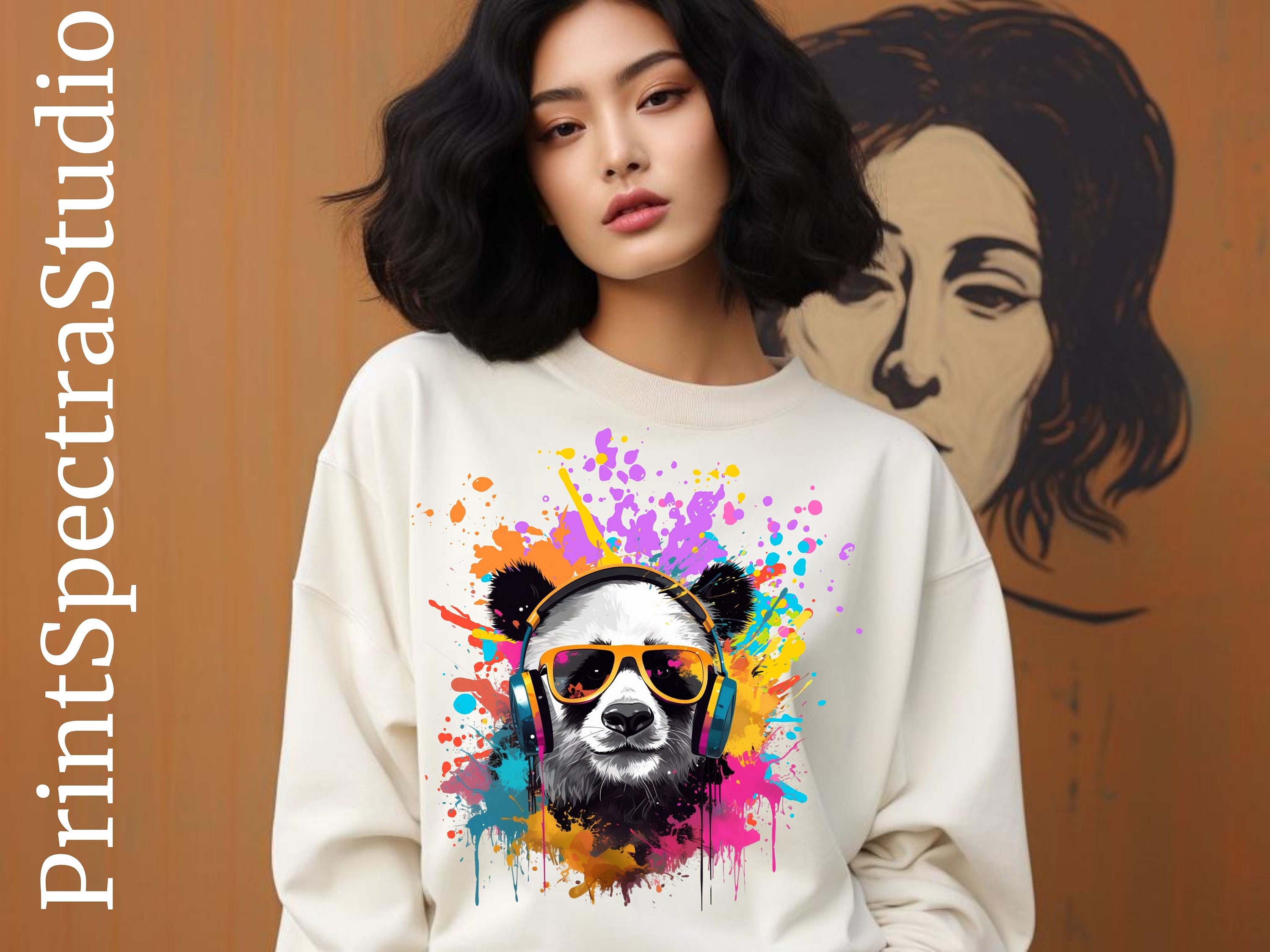 Panda Hip Hop Png, T-shirt Designs, Panda Sublimate Designs, Urban ...
