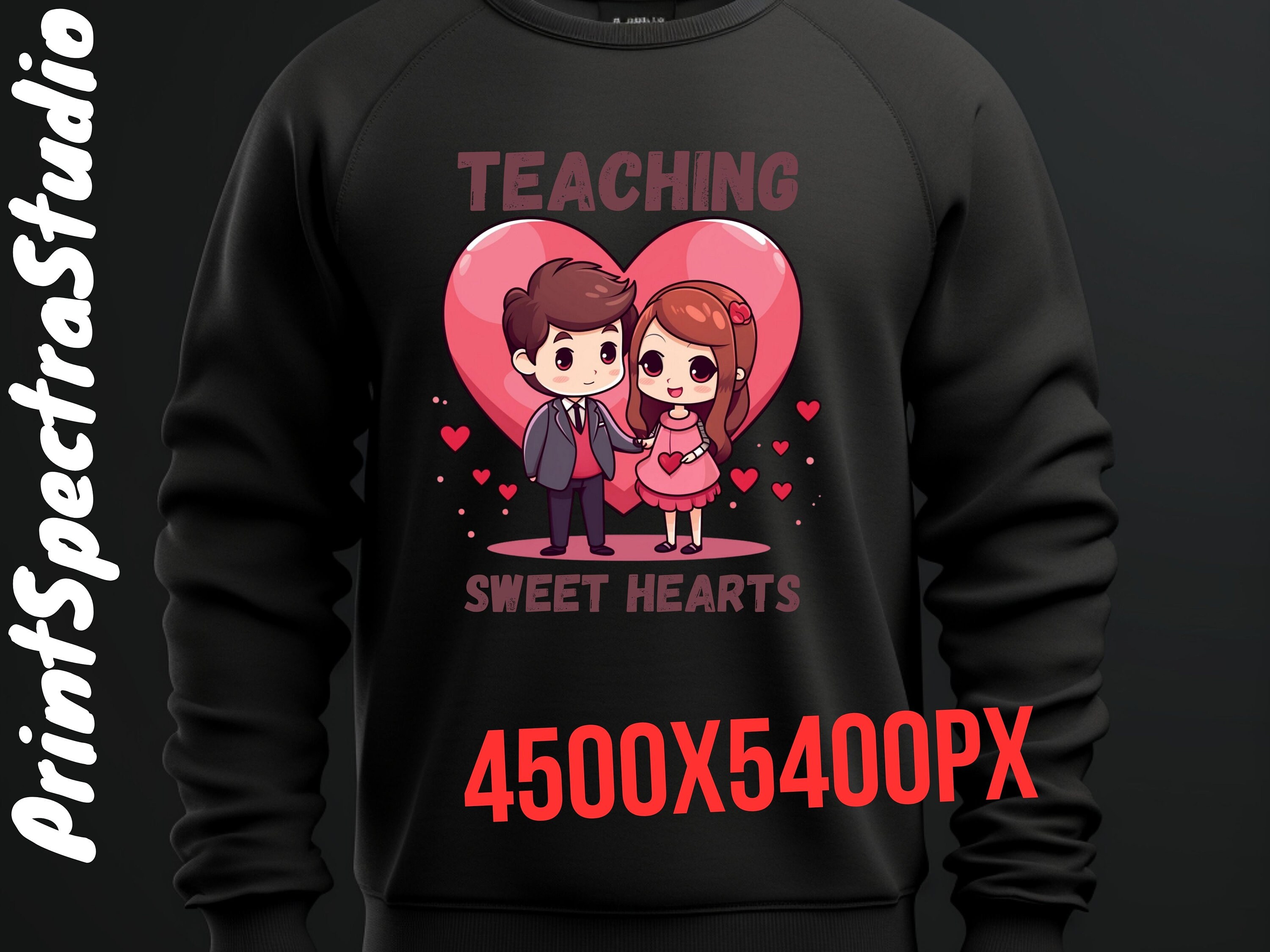 Teaching Sweethearts Png, Teacher Valentines Png, Valentines Png, Retro ...