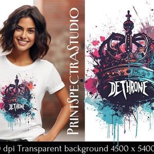 Crown Dethrone SVG Bundle | Royal Crown SVG, Dethrone Png - Etsy