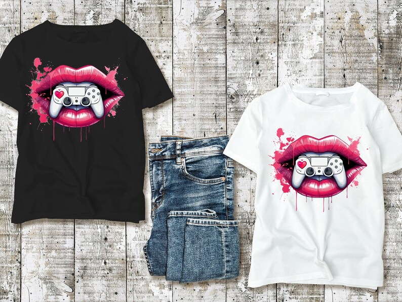 Lips SVG Red Lips Game Joystick PNG Kiss SVG Digital - Etsy