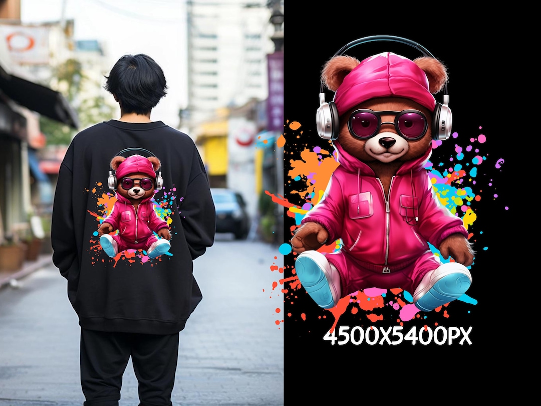 Trendy Teddy Bear Png Files for Sublimation Shirt Sublimation Png for ...