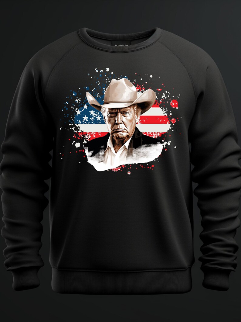 Bundle Trump Cowboy Hat 2024 Election Re-election Make America Great ...