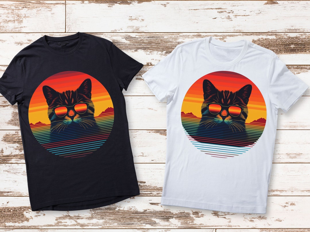 Retro Cat SVG, Retro Svg, Cat Svg, Retro Tshirt Svg, Retro Png, Cat ...