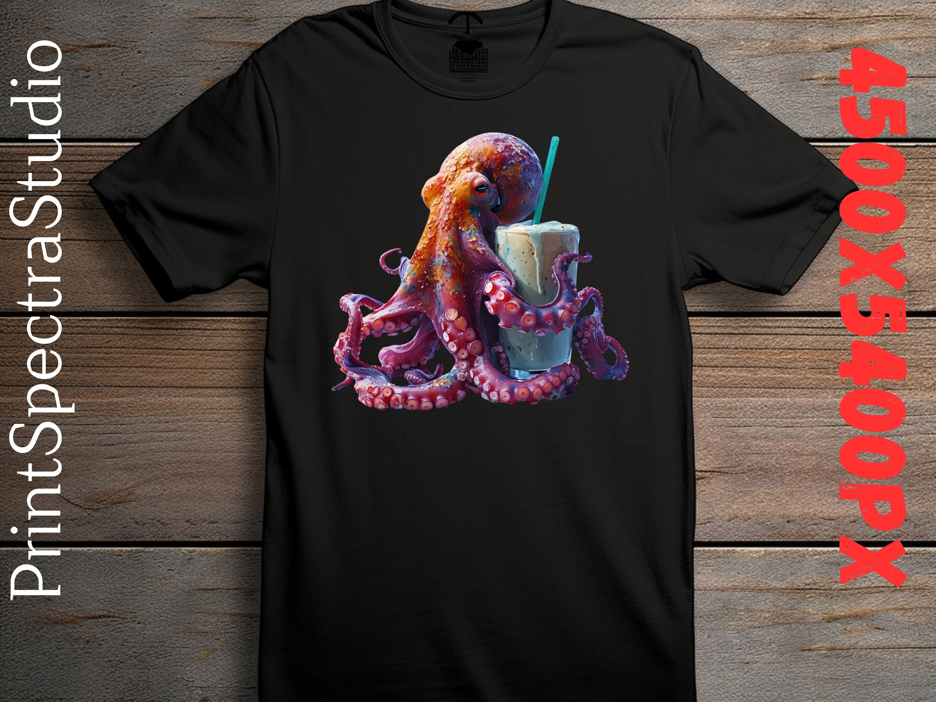 Octopus Png for T-shirt Designs, Dtf Png, Png for Shirt, Octopus Png ...